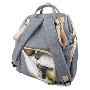 Bags | New Gray Diaper Backpack | Poshmark